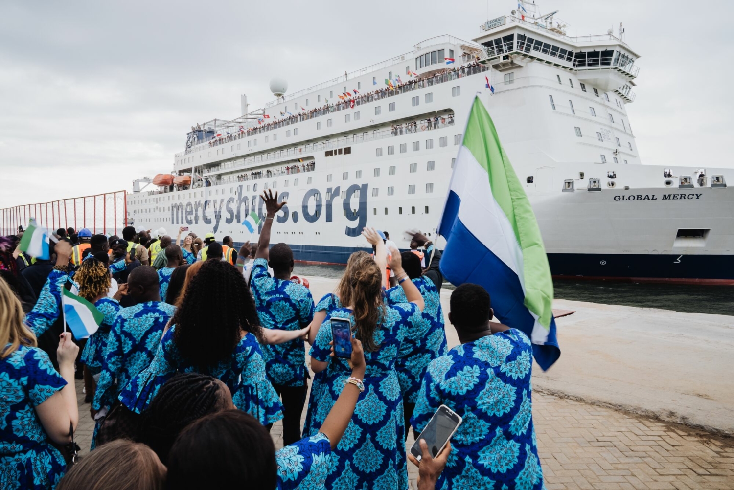 Sierra Leoneans Welcome Newest Mercy Ship, the Global Mercy™ into Port ...